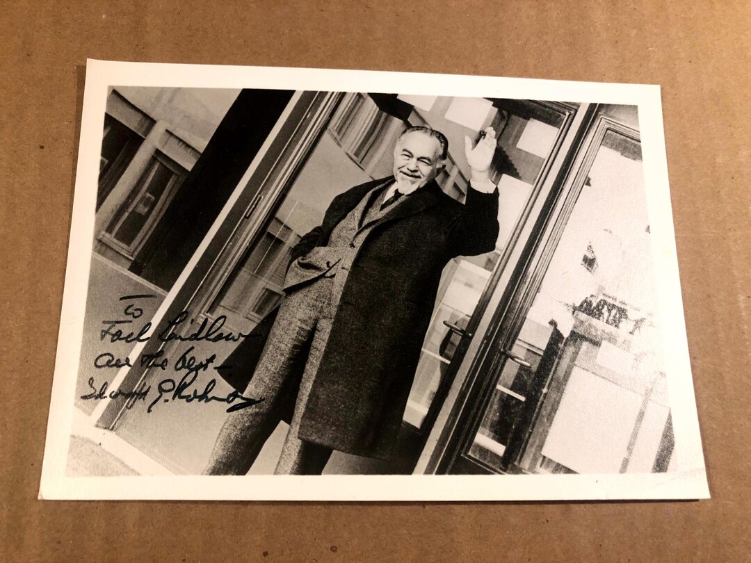 Edward G. Robinson Rare Autographed Photo 60s Double Indemnity Little ...