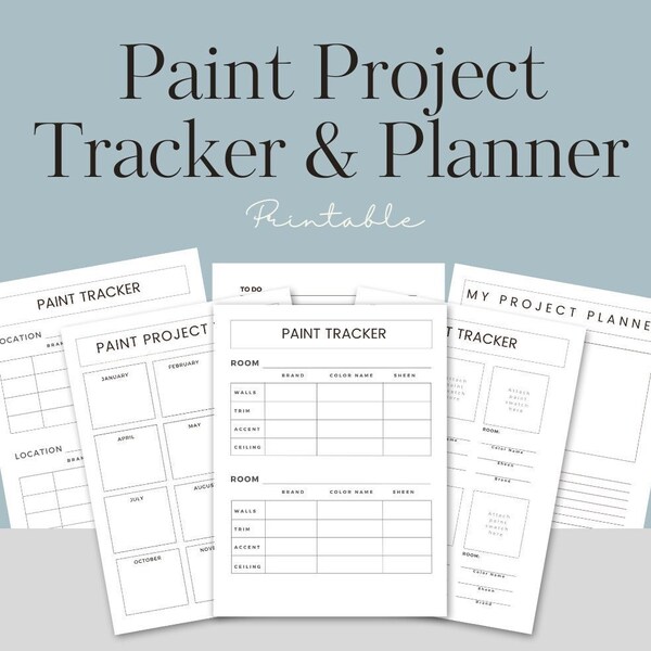 Paint Color Tracker - Etsy