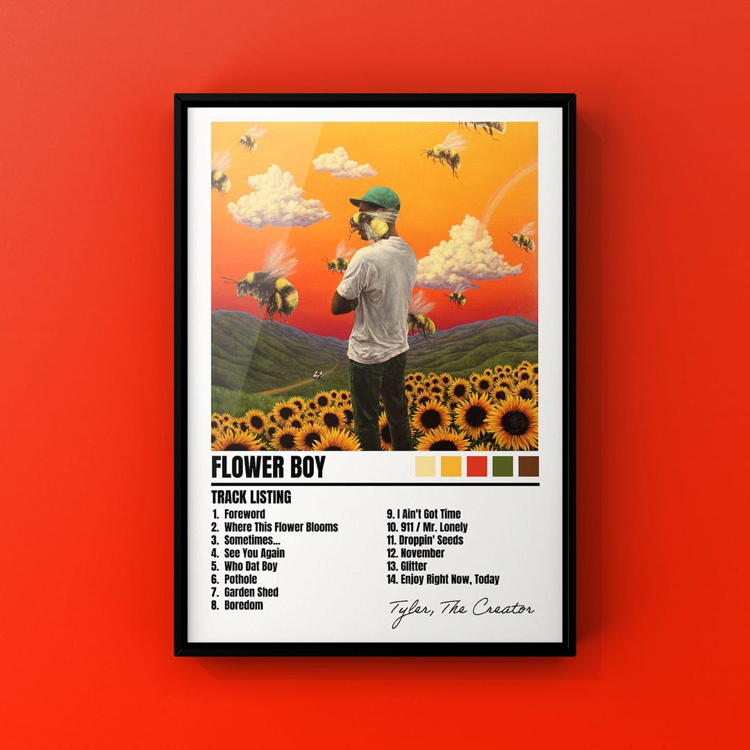 Tyler, the Creator Flower Boy Poster, Music, Trendy Wall Art *DIGITAL ...
