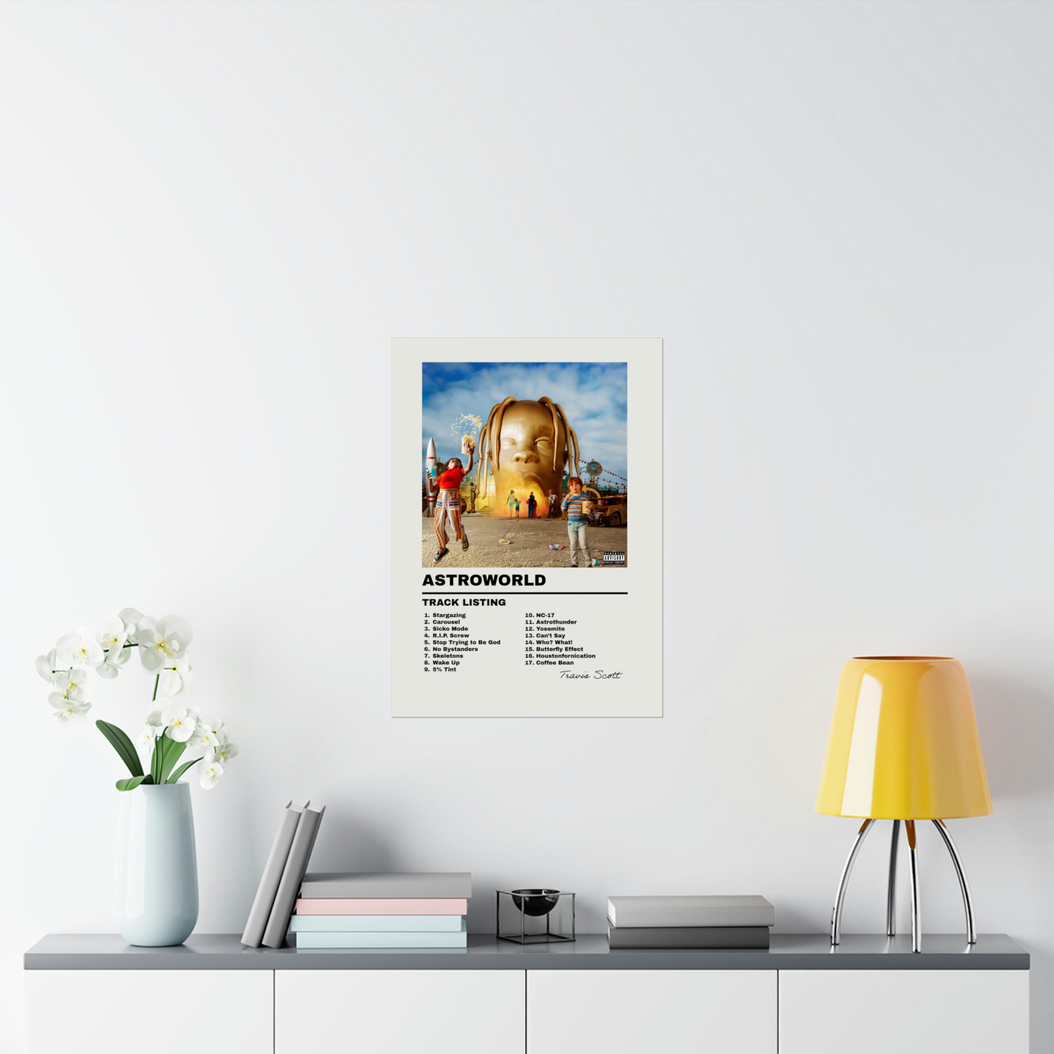 Travis Scott Astroworld Poster, Music, Trendy Wall Art *DIGITAL ...