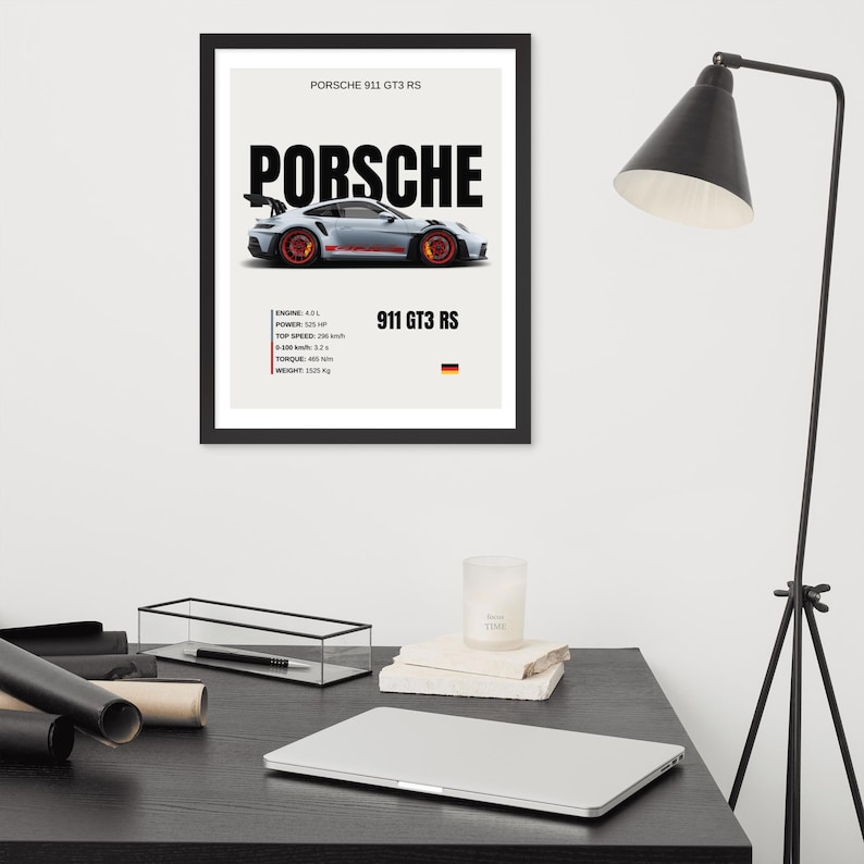 Porsche 911 GT3 RS Poster, Car, Trendy Wall Art *DIGITAL DOWNLOAD* - Etsy