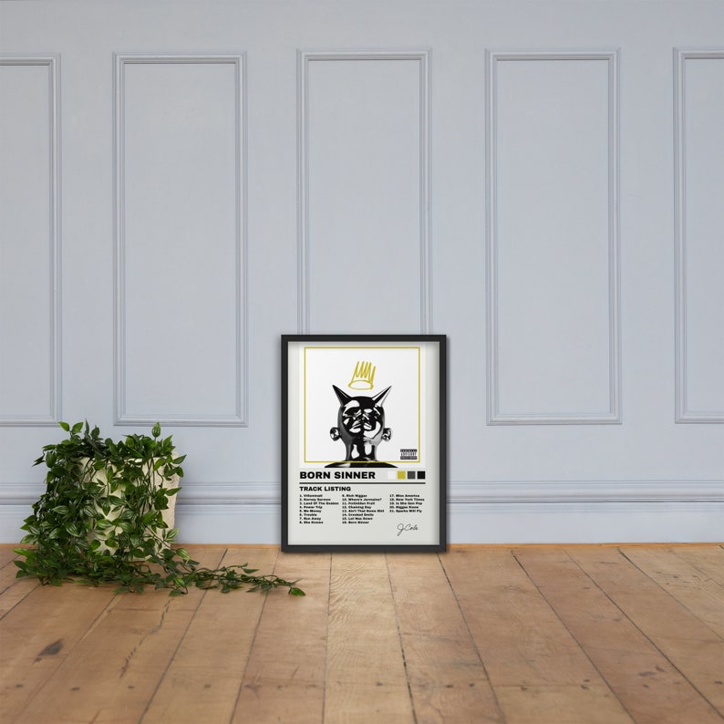 J.cole Born Sinner Poster, Music, Trendy Wall Art *DIGITAL DOWNLOAD* - Etsy