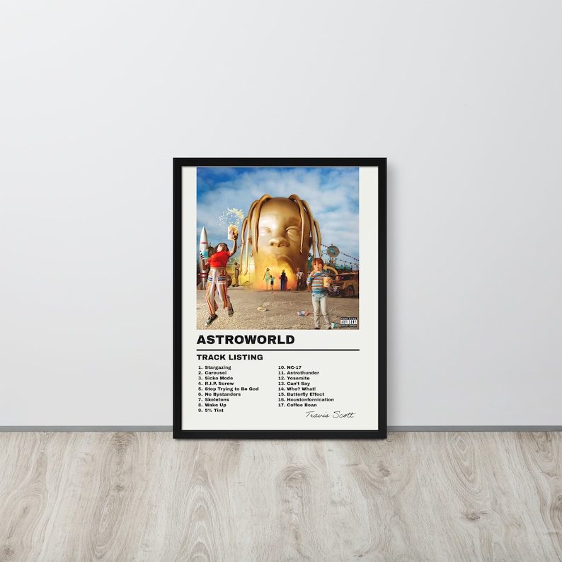 Travis Scott Astroworld Poster, Music, Trendy Wall Art *DIGITAL ...