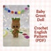 Amigurumi Crochet Baby Groot Pattern English Pdf, Amigurumi Baby Groot ...
