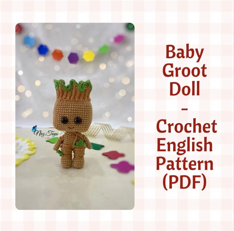Amigurumi Crochet Baby Groot Pattern English Pdf, Amigurumi Baby Groot ...