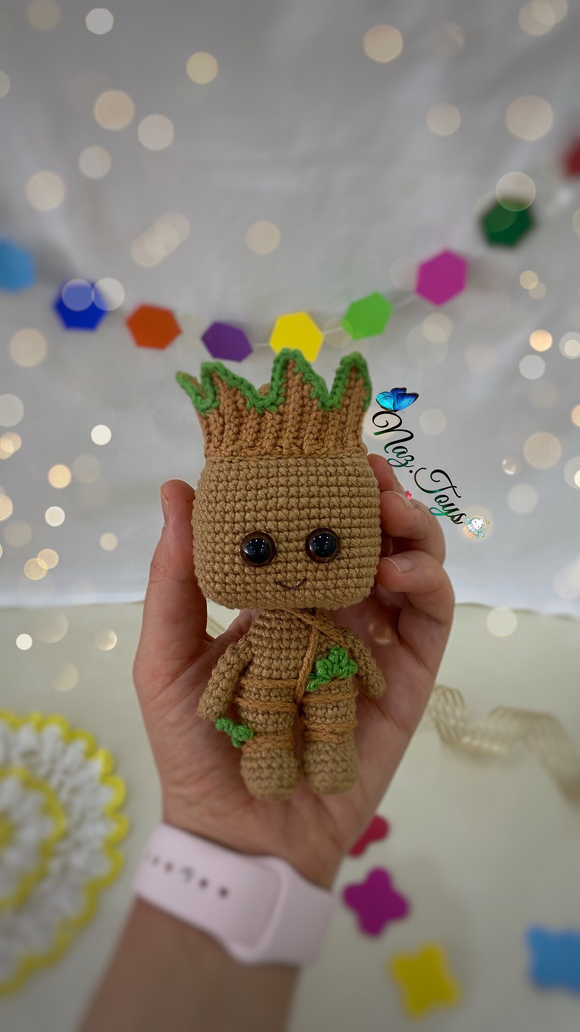 Amigurumi Crochet Baby Groot Pattern English Pdf, Funko Groot, Funko ...