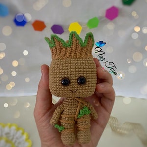 Amigurumi Crochet Baby Groot Pattern English Pdf, Funko Groot, Funko ...