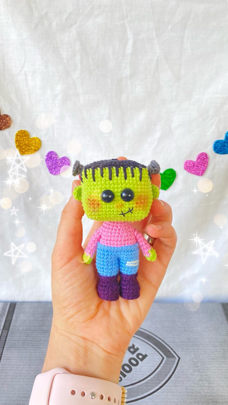 Crochet Frankenstein Doll Pattern: Amigurumi PDF (english/turkish) - Etsy