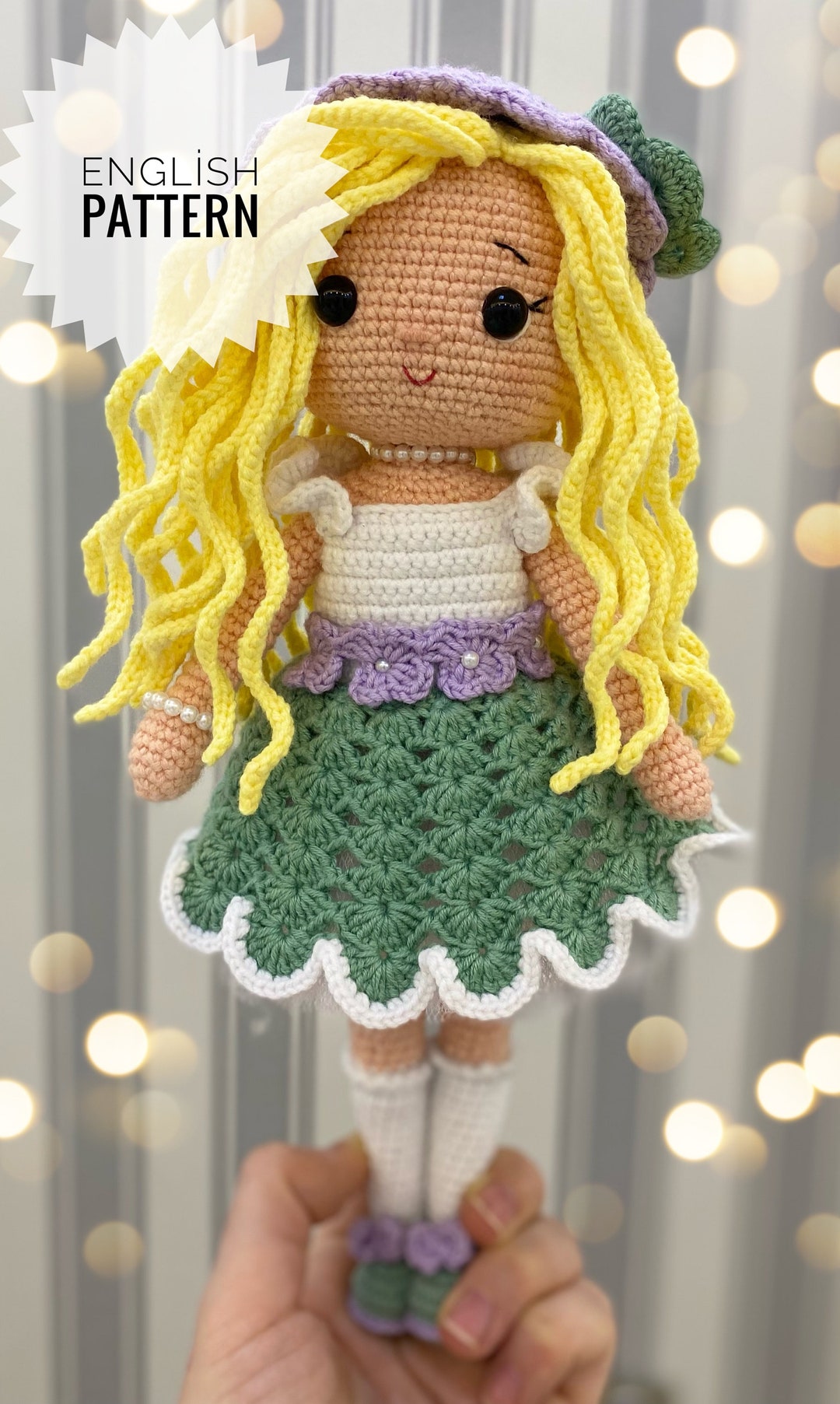 Amigurumi Crochet Doll Pattern English Pdf Easy Crochet Girl - Etsy