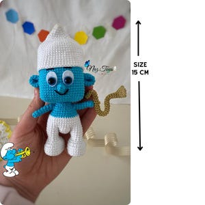 Smurf Pattern, Crochet Smurf Pattern, English Pdf, Blue Gnome Crochet ...
