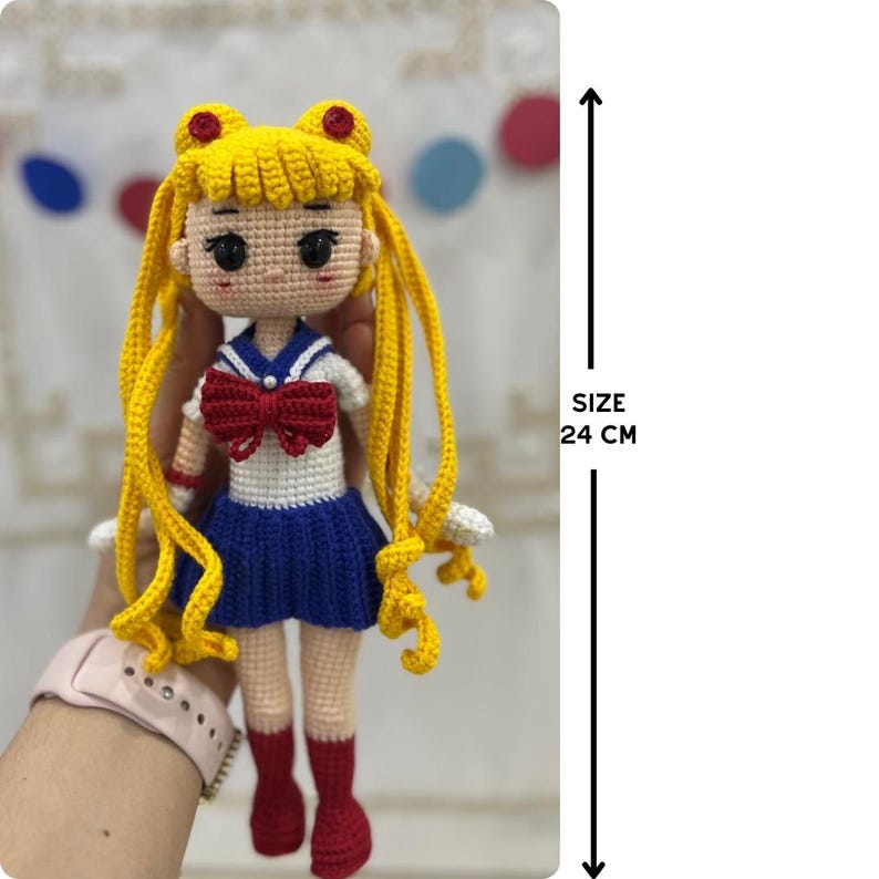 Crochet Sailor Moon Amigurumi Doll Pattern (PDF) - Etsy
