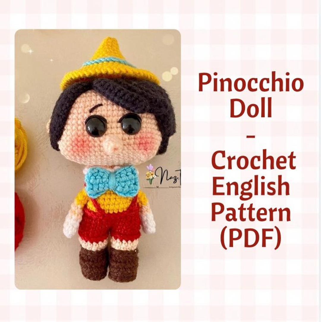 Pinocchio Doll, Pattern English Pdf, Funko Pinocchio, Amigurumi Funko ...