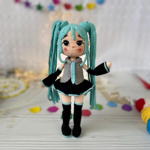 Amigurumi Hatsune Miku Crochet Doll Pattern (PDF) - Etsy