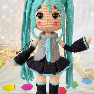 Amigurumi Hatsune Miku Crochet Doll Pattern (PDF) - Etsy