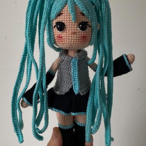 Amigurumi Hatsune Miku Crochet Doll Pattern (PDF) - Etsy