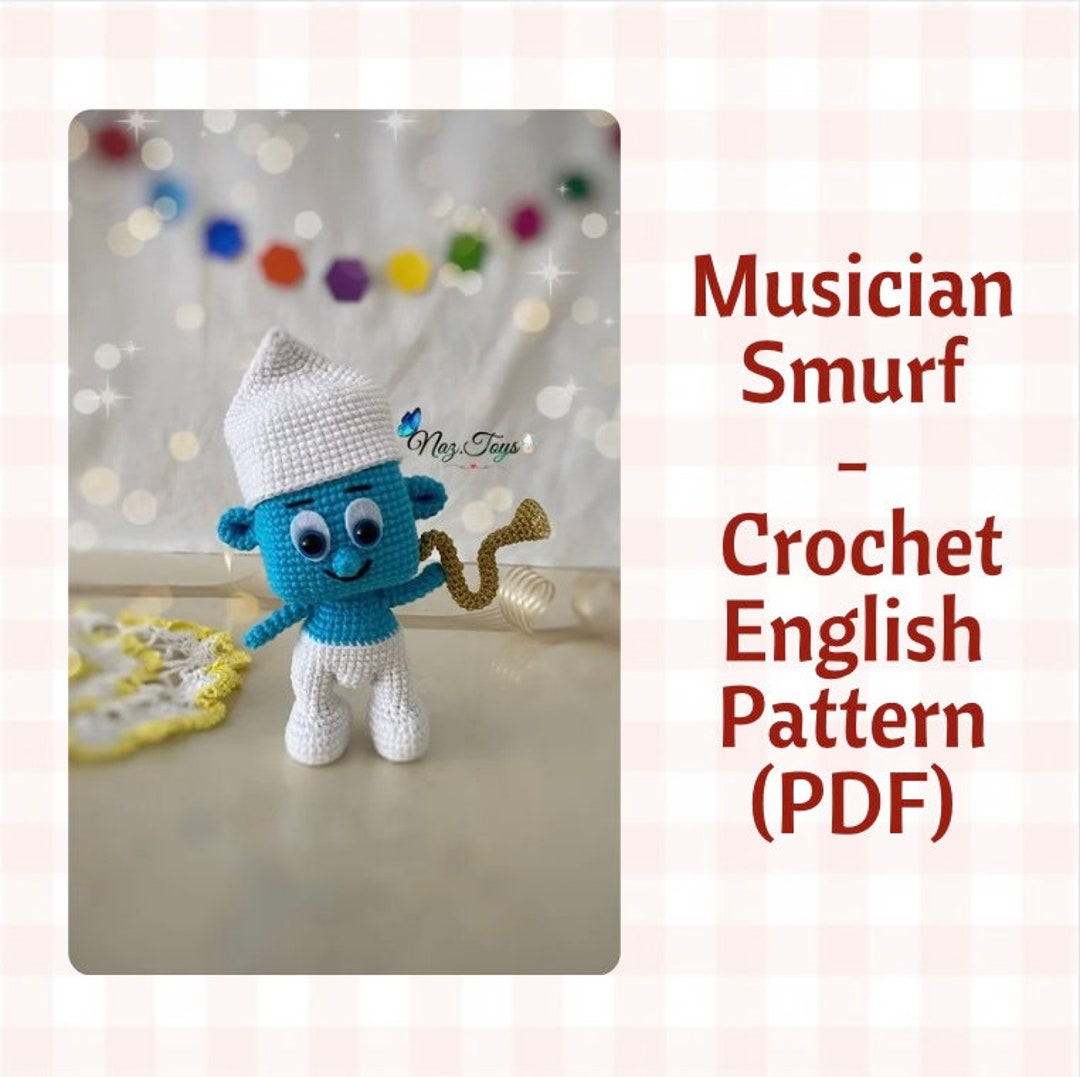 Amigurumi Crochet Smurf Pattern English Pdf, Funko Smurf, Funko ...
