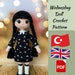 Amigurumi Wednesday Doll English Pattern, Crochet, Amigurumi Crochet ...