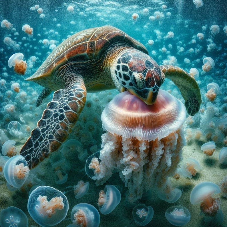 5 High Quality, Sea Turtles in the Ocean, Sublimation Images - Etsy