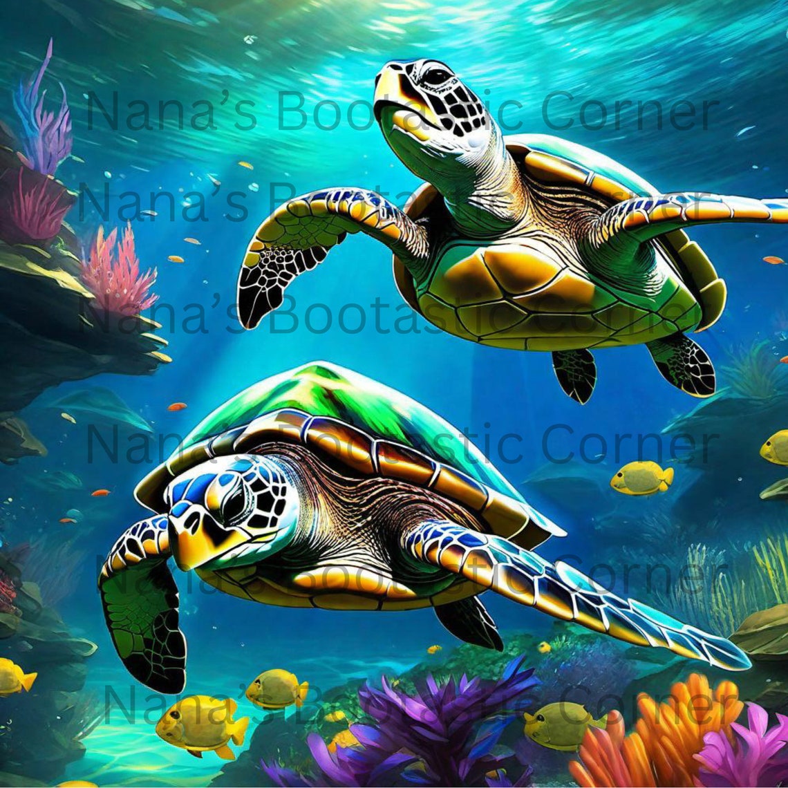 High Quality Sea Turtles in the Ocean Sublimation Images, Ocean ...