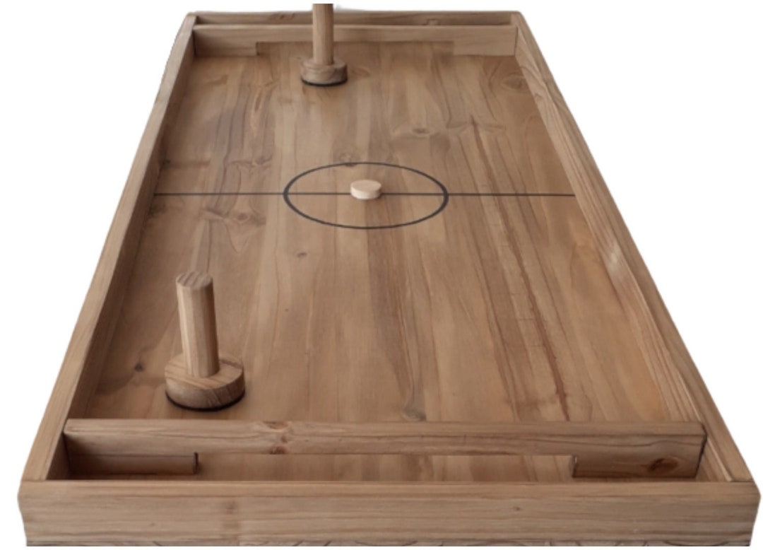 Air hockey bois table à glisser jeu du palet 120 par 50 cm idéal pour faire la fête entre amis ...