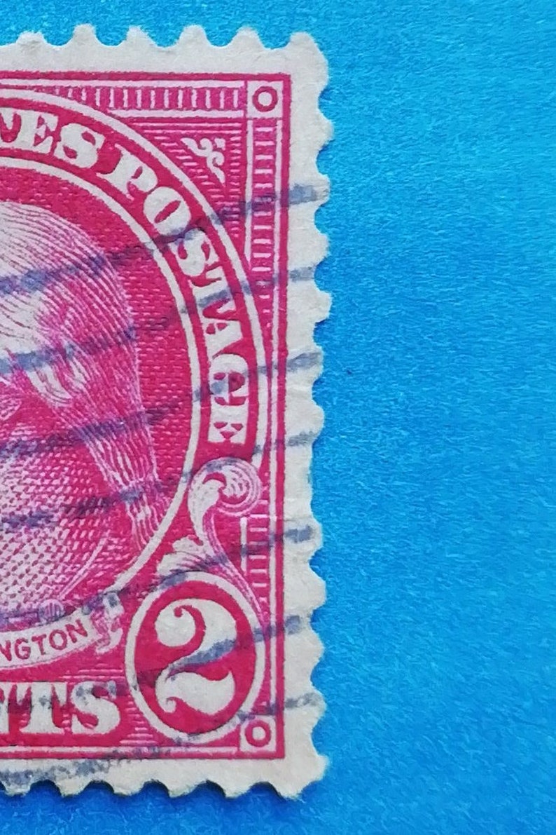 1923 USA, US Postage, George Washington, 2cents Stamp. Scott595.carmine ...