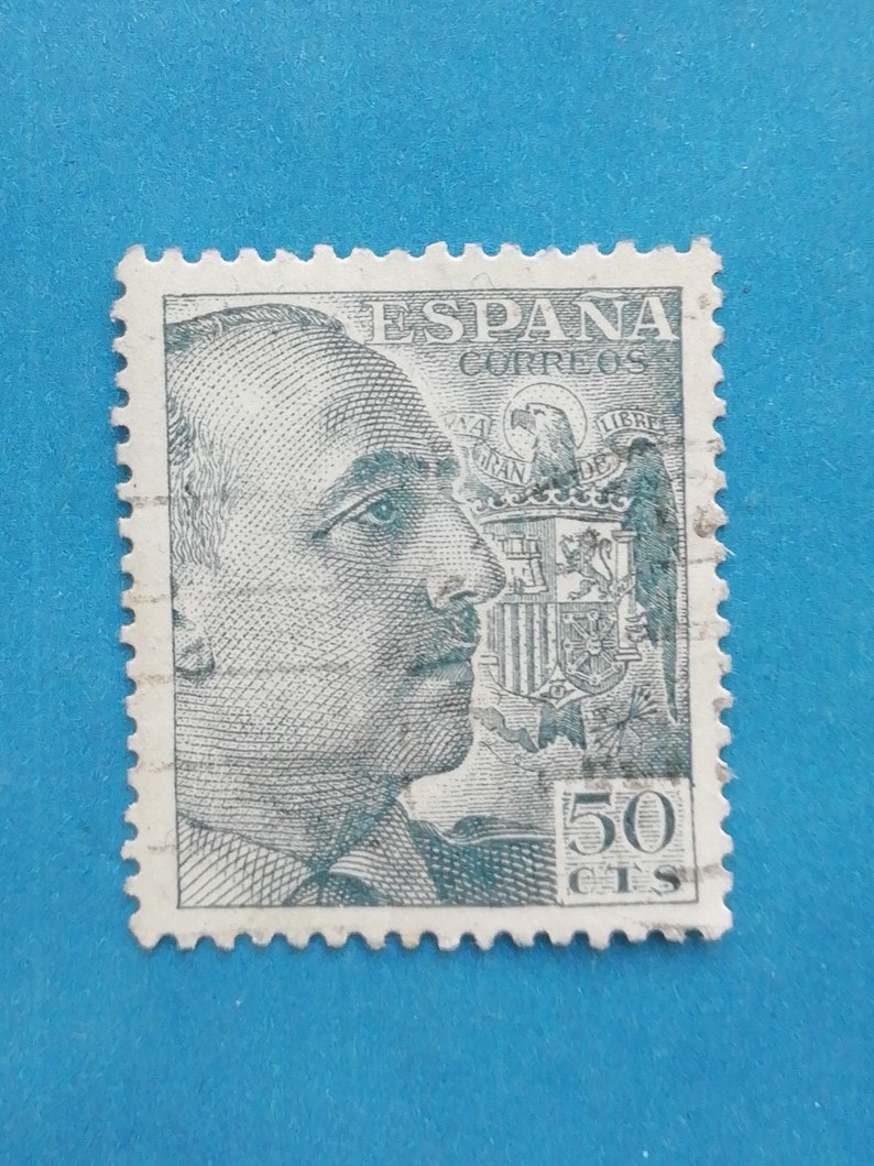 1939 Spain,gen Franco.50 Cts Stamp.fine Used. Well Centered. - Etsy