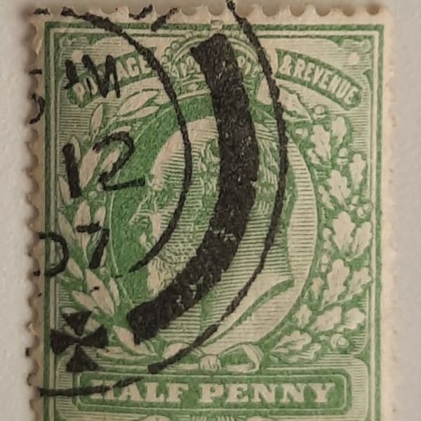 Half Penny Stamp - Etsy
