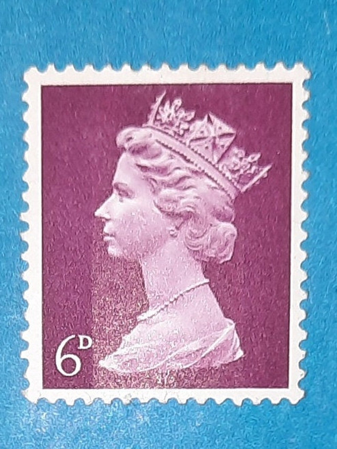 1967 Gb,queen Elizabeth II, 6d Stamp.bright Magneta,machin Pre Decimal ...