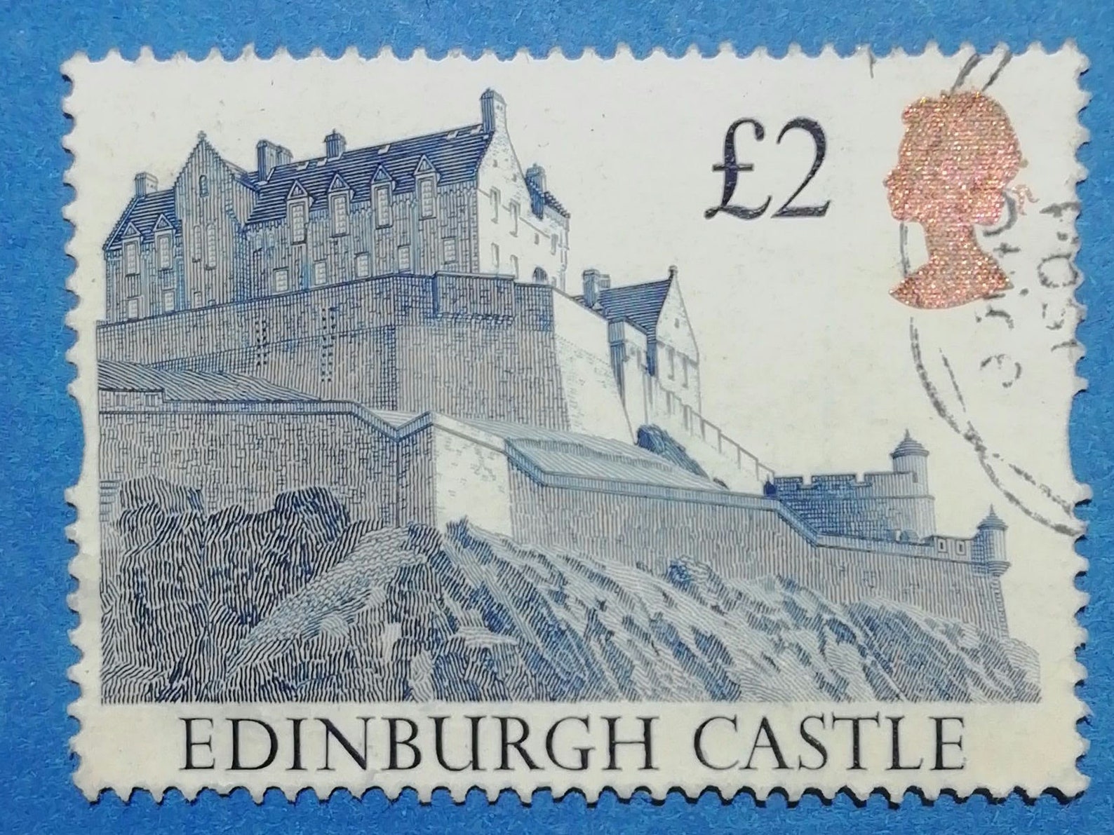 1992 Gb,error QEII, High Values, Castles. 2 Pounds Stamp. Edinburgh ...