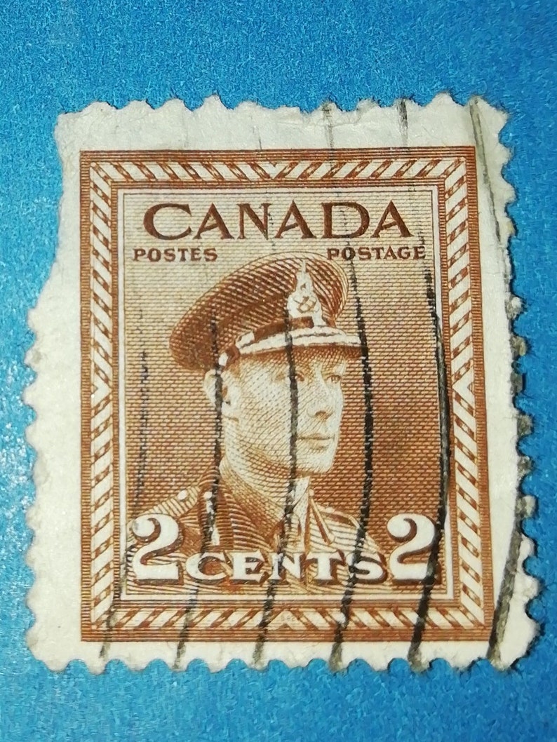 1948 Canada,king George VI, 2 Cents Stamp. Scott279 - Etsy