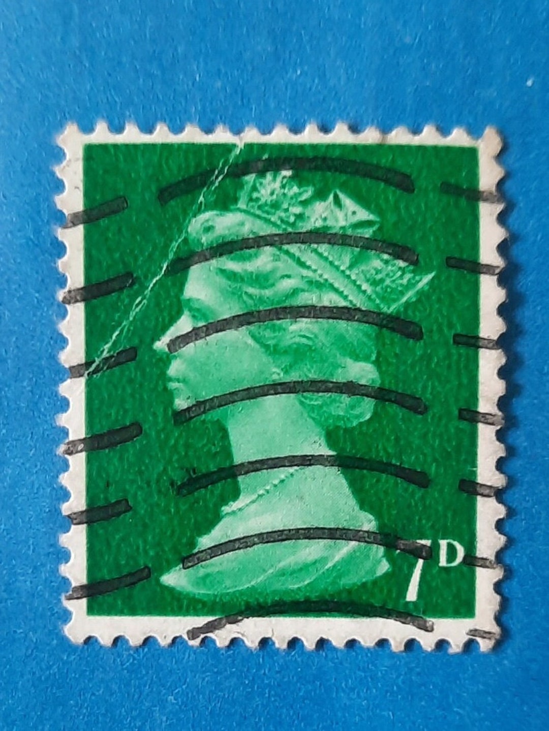 1967 Gb,error Queen Elizabeth Ii,2d Stamp.machin Pre Decimal,phosphor ...