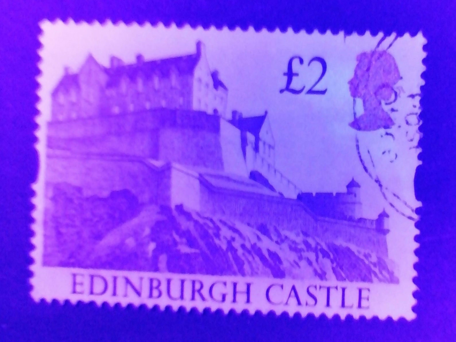 1992 Gb,error QEII, High Values, Castles. 2 Pounds Stamp. Edinburgh ...