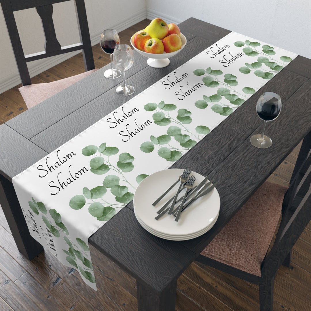 Jesus Shalom Rejoice Lord Christmas Green Design Decor Dining Bible ...