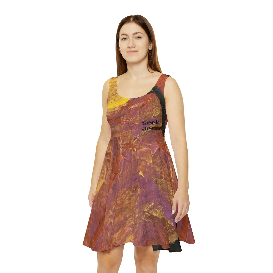 Jesus. Women Skater Dress Gods Love Jesus Biblical Christian - Etsy