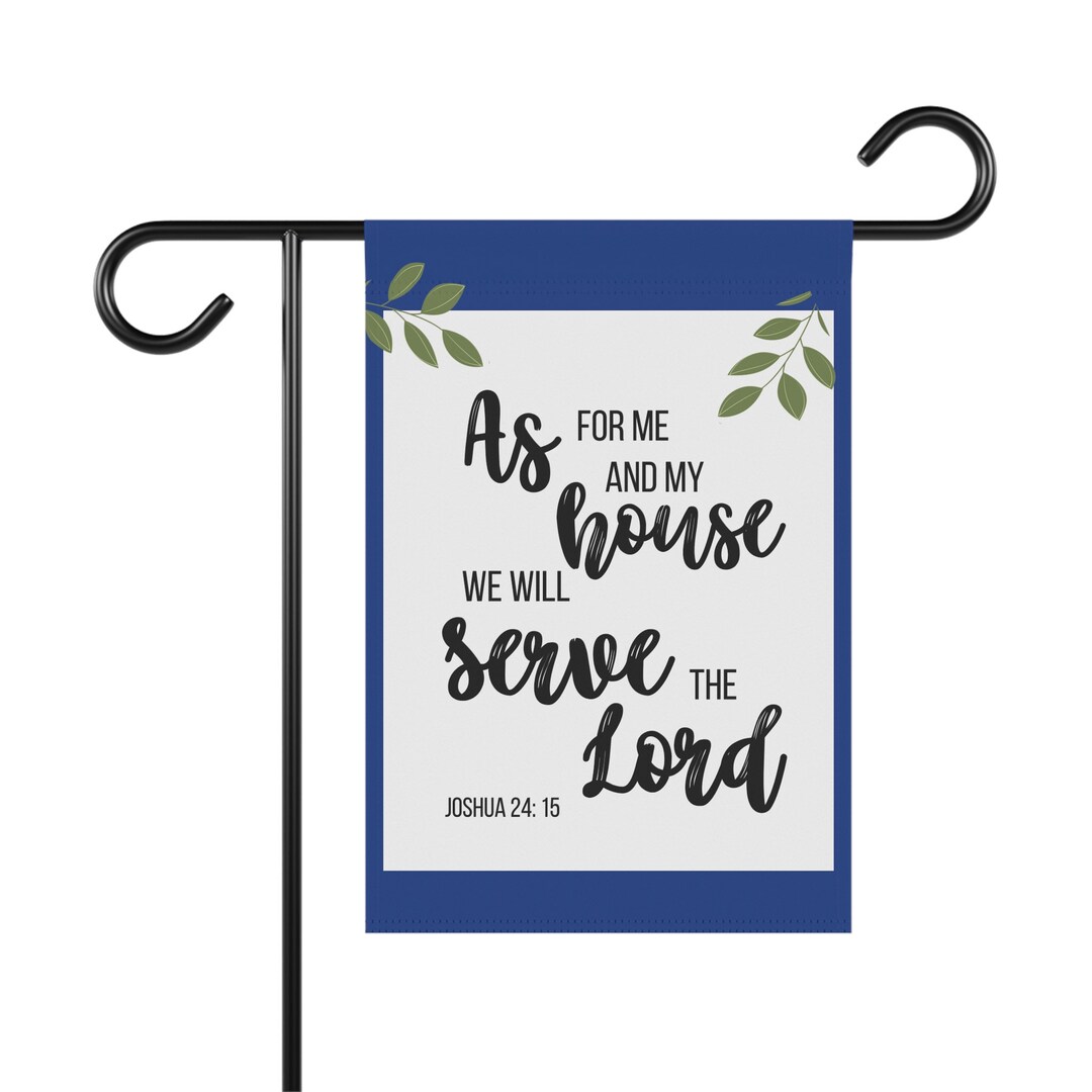 Jesus Garden & House Banner Pole Not Included Lawn Sign Joshua ...