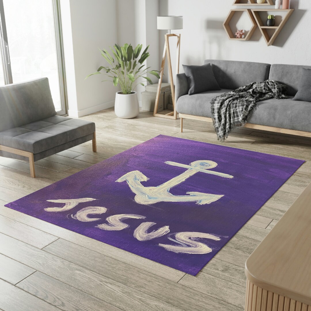 Jesus Dobby Rug Anchor Bible Verse. - Etsy