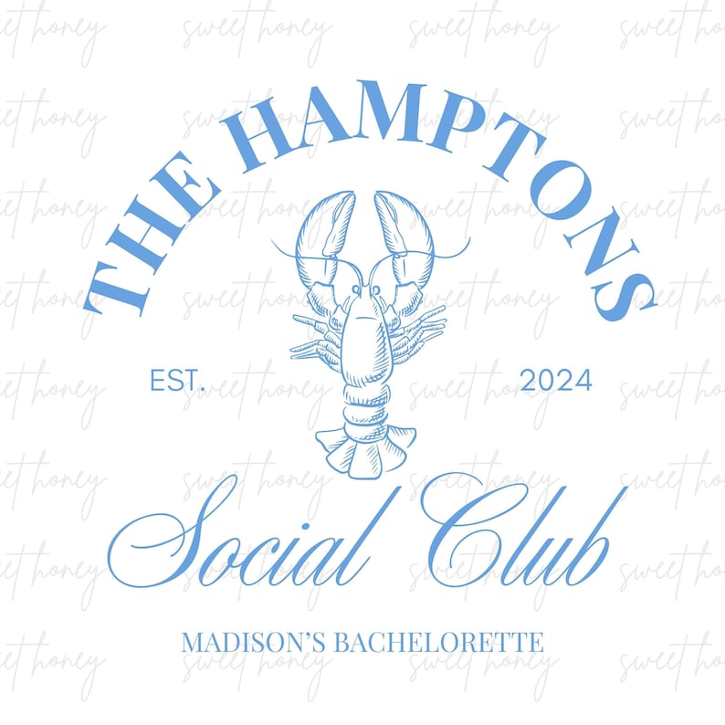 Hamptons Social Club PNG Editable Design | New York Png | Classy ...