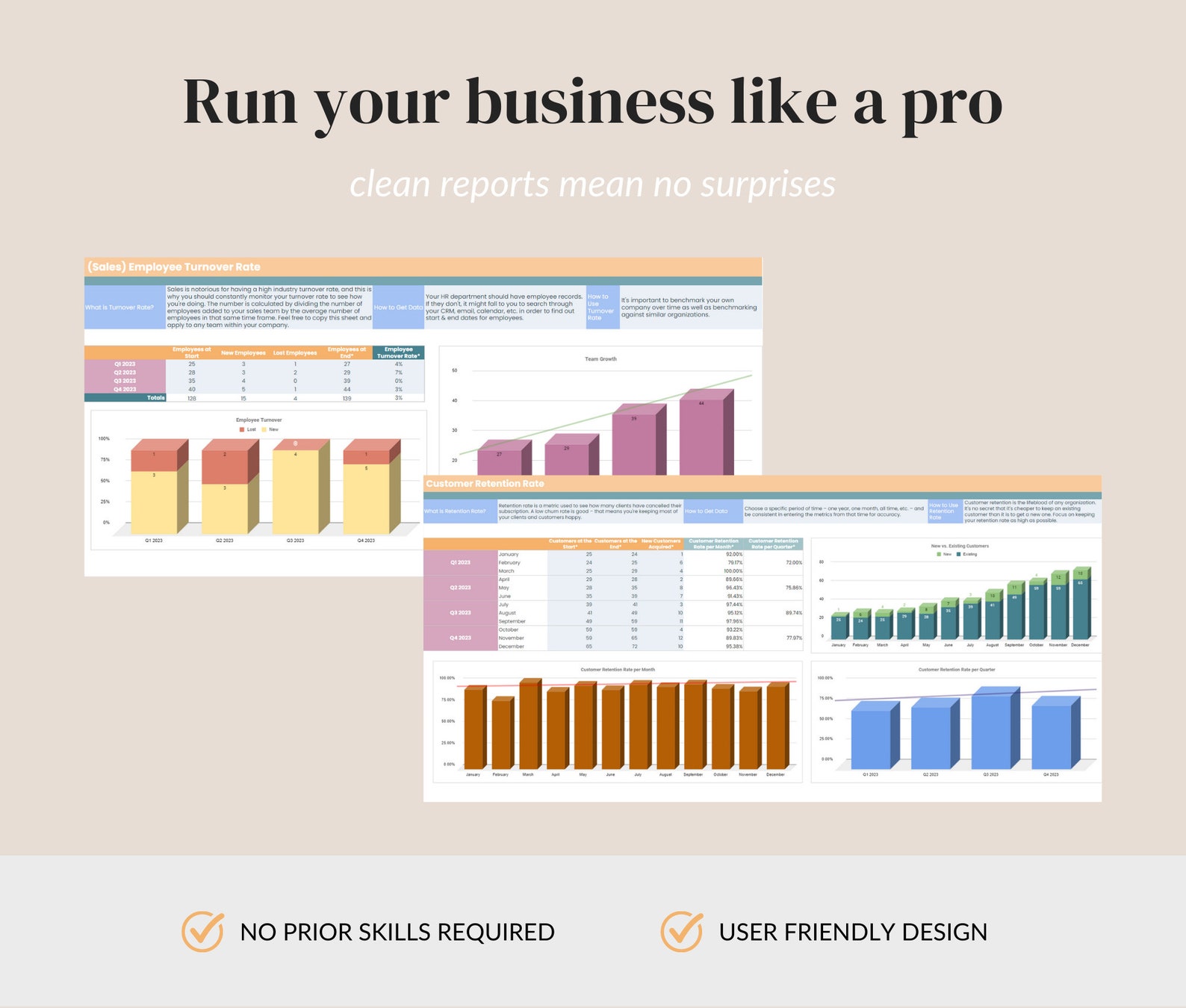 Sales Metrics ROI and KPI Spreadsheet Template | Business Performance ...