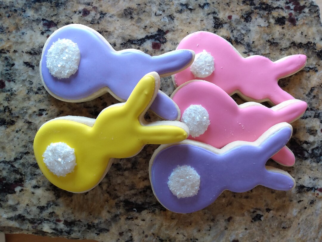 Easter Bunny Decorated Sugar Cookies - Etsy