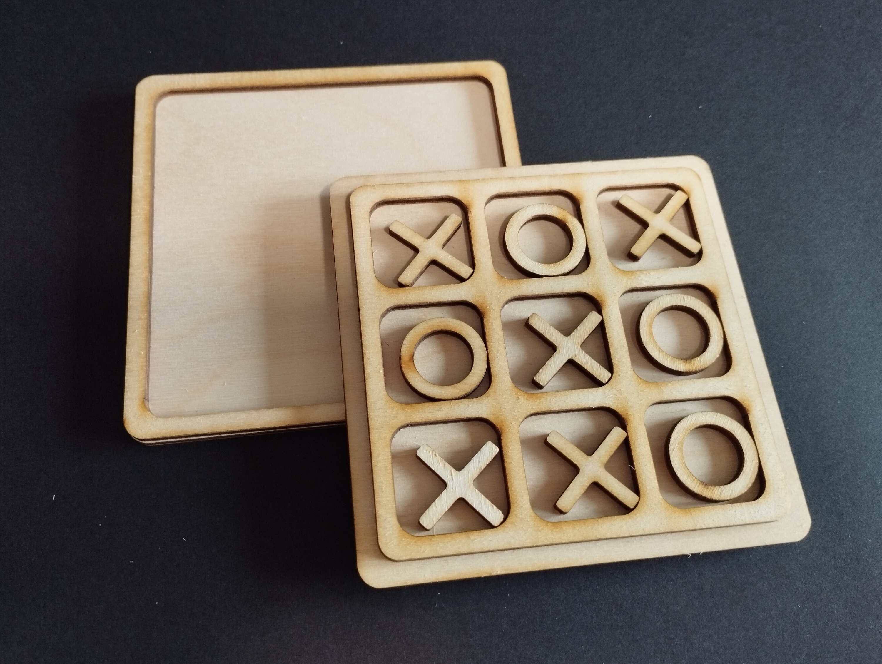 Tic-tac-toe Laser Cut Instant Download Digital Template File Svg Pdf ...