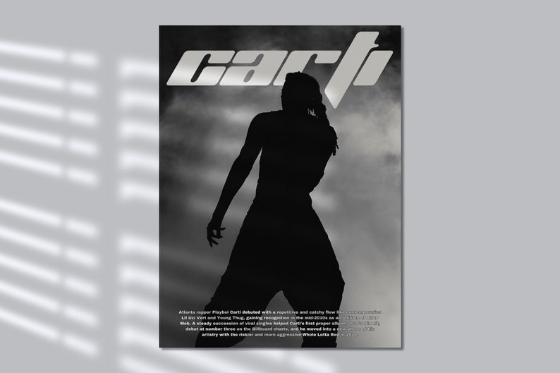 Playboi Carti Poster I Playboi Carti Whole Lotta Red Album Poster I ...