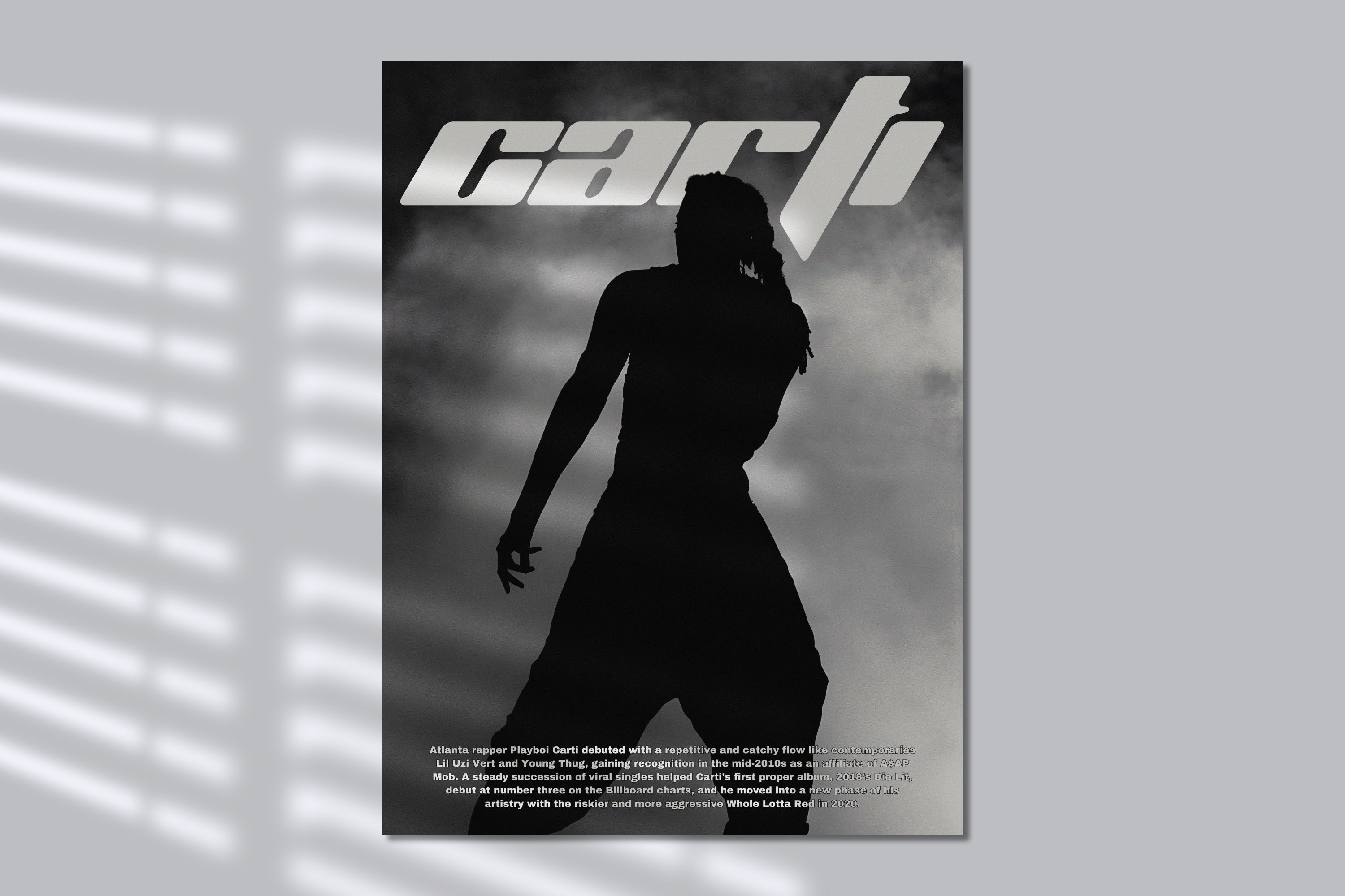 Playboi Carti Poster I Playboi Carti Whole Lotta Red Album Poster I ...