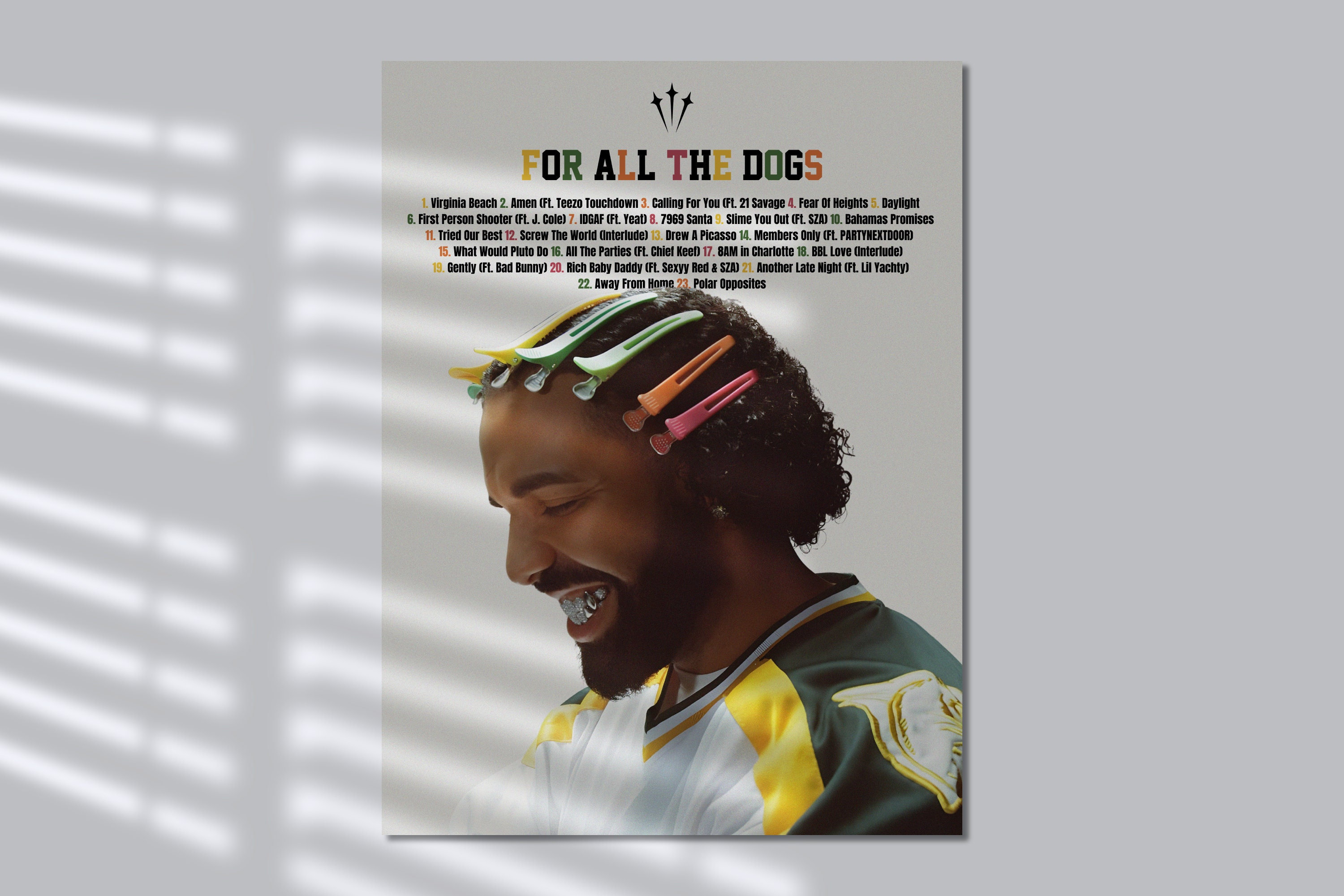Drake for All the Dogs Album Poster | Drake Her Loss Album Poster ...