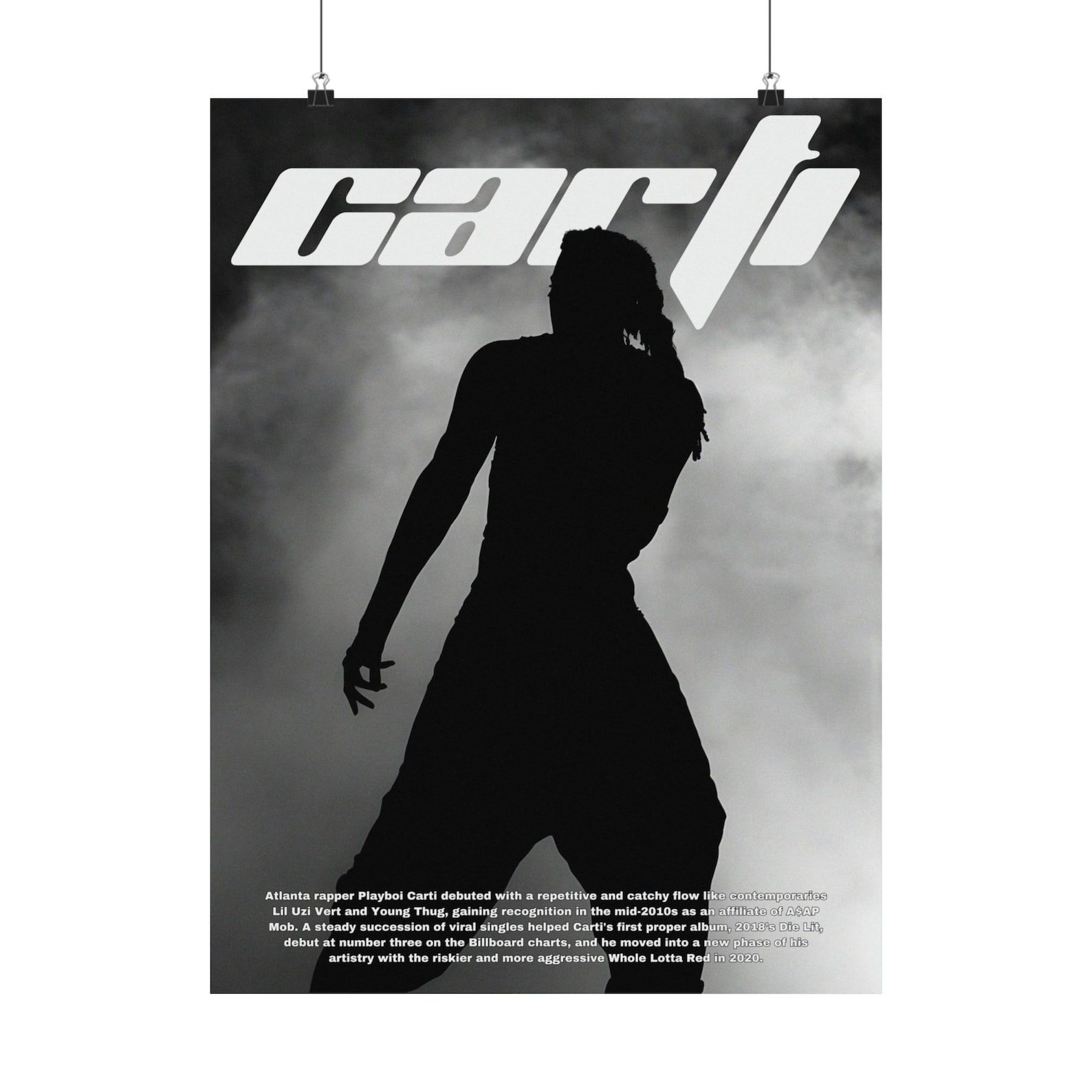 Playboi Carti Poster I Playboi Carti Whole Lotta Red Album Wallpaper I ...