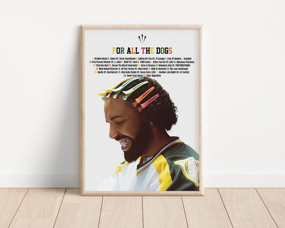 Drake for All the Dogs Album Poster | Drake Her Loss Album Poster ...