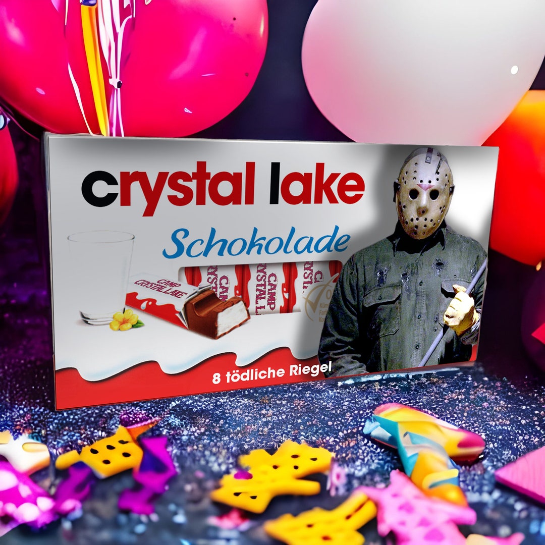 3x Stickers for Children's Chocolate 100g / 8 Bars Motif: Jason Vorhees ...