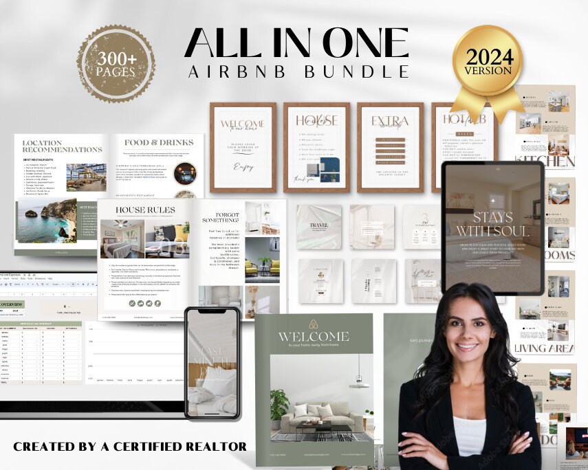 Airbnb Template, Airbnb Host Bundle, Branding Kit, Door Hanger Svg ...