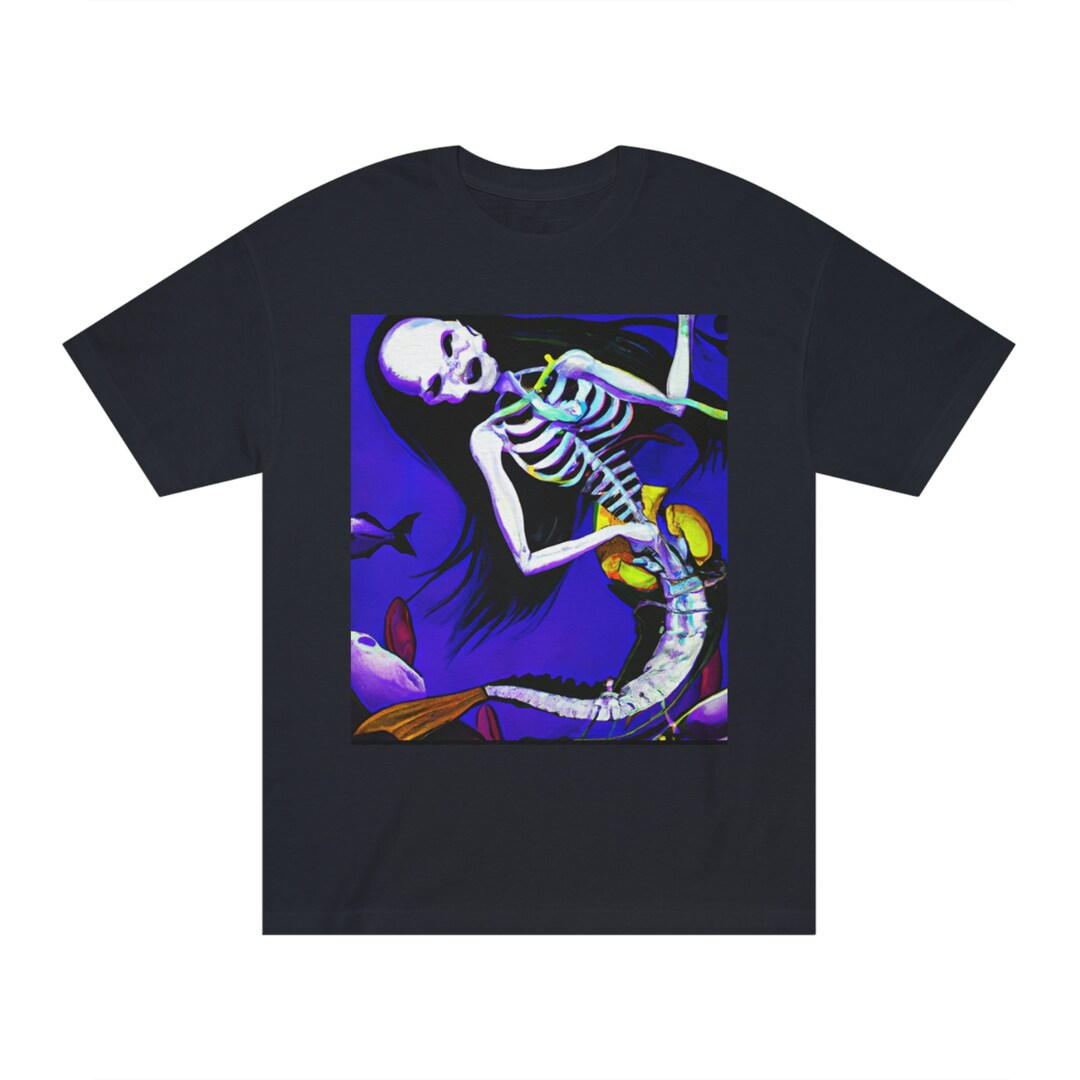 T-shirt Kingz Skeletal Mermaid Classic Tee - Etsy