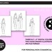 Modern Fashion Illustration Coloring Page for Adults - Two Denim Looks ...