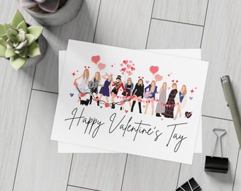 5 Taylor Swift Eras Tour Valentines Day Cards, Kids Valentine Cards ...